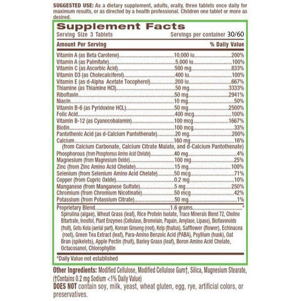 Life's Fortune Multi-Vitamin and Mineral - Supplement Giant